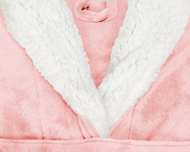 Roupão de Banho Andreza Microfibra com Sherpa Winter (G) Manga Longa