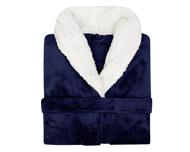 Roupão de Banho Andreza Winter (P) - Microfibra com Sherpa