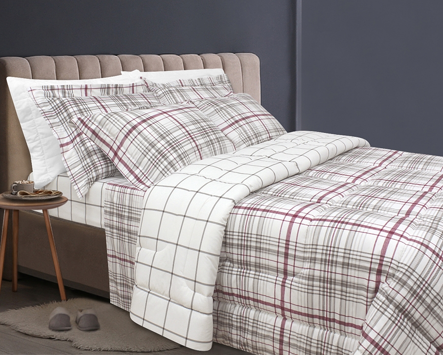 Edredom Zelo Classic Casal - Percal 180 Fios